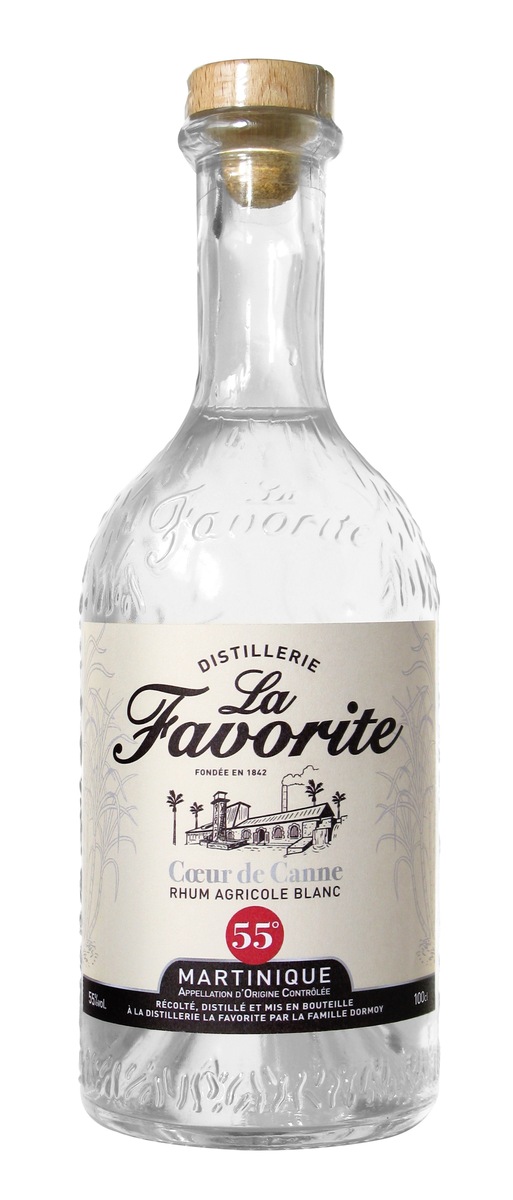 La Favorite Rhum Agricole Blanc 55° Coeur de Canne - Vinmonopolet