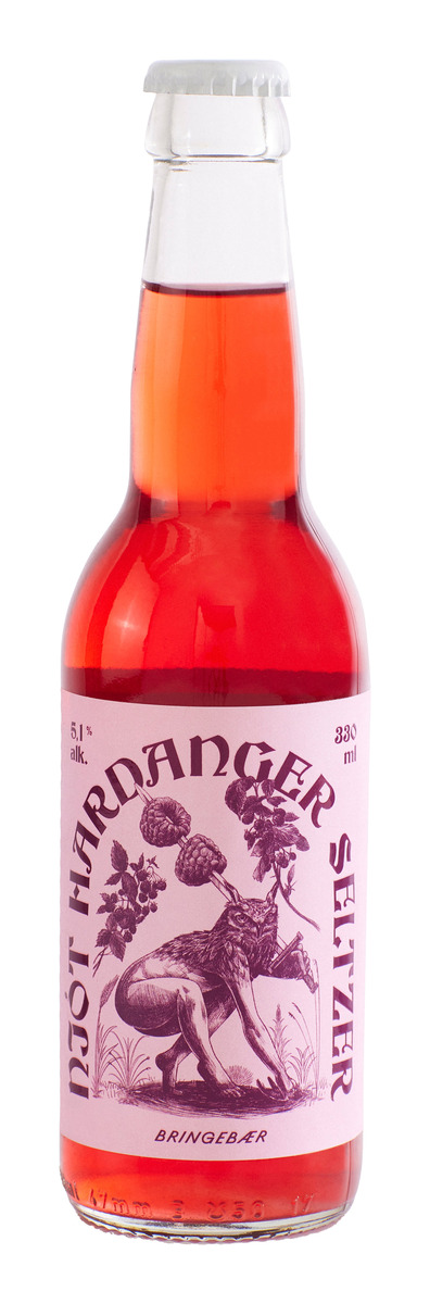 Njót Hardanger Seltzer Bringebær - Vinmonopolet