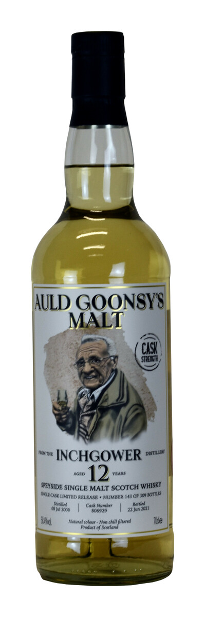 Auld Goonsy's Malt Inchgower 12 YO Hogshead Cask nr. 806929 - Vinmonopolet