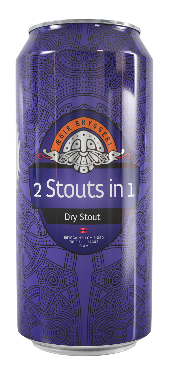 Ægir 2 Stouts in 1 Dry Stout - Vinmonopolet