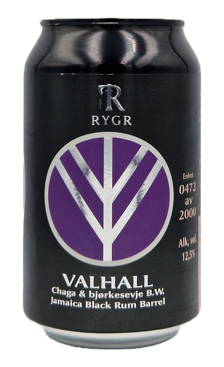 RYGR Valhall Chaga & Bjørkesevje Barley Wine Jamaica Black Rum Barrel ...