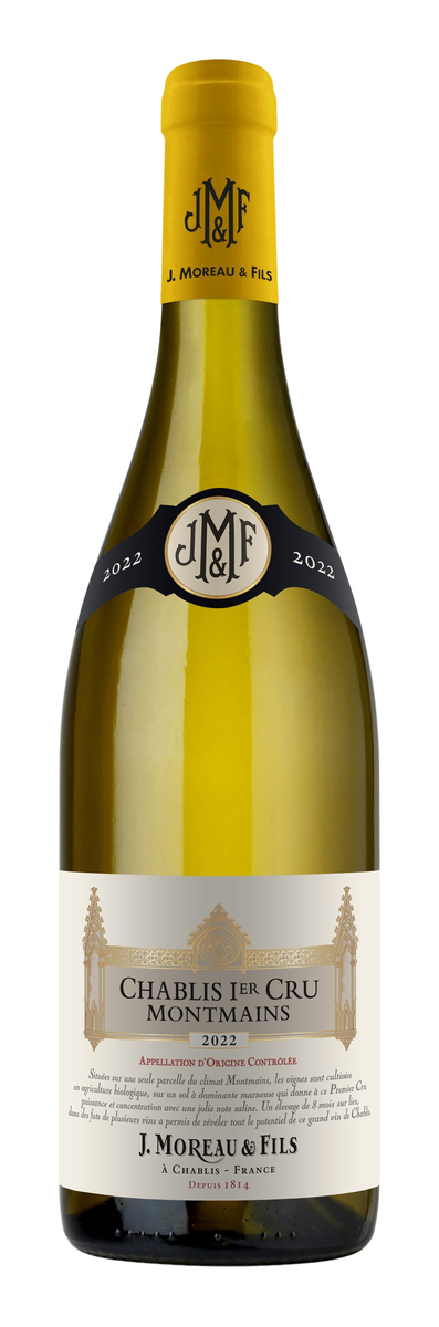 J. Moreau Chablis 1er Cru Montmains 2022 - Vinmonopolet