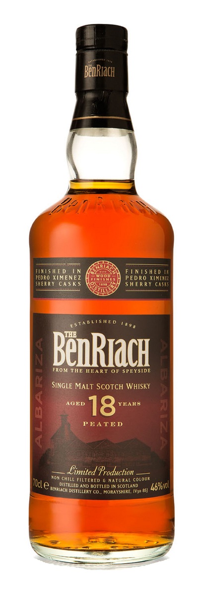 BenRiach Albariza 18 YO Peated PX Finish - Vinmonopolet