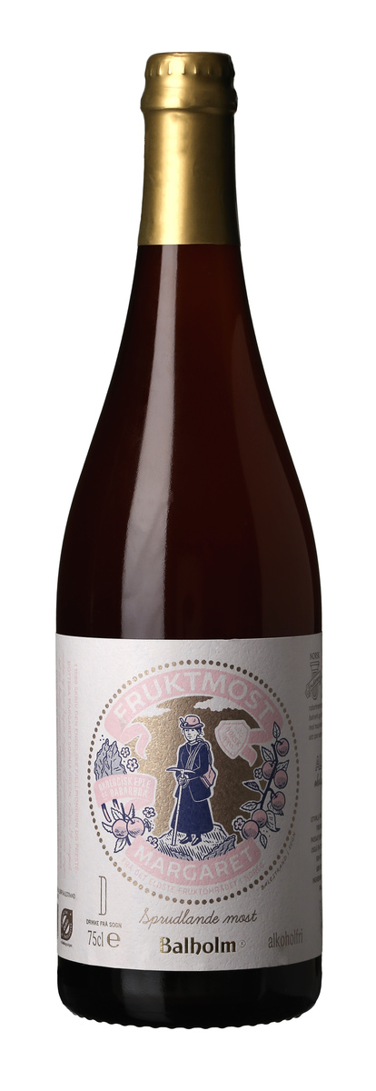 Balholm Margaret Sprudlande eplemost med rabarbra - Vinmonopolet