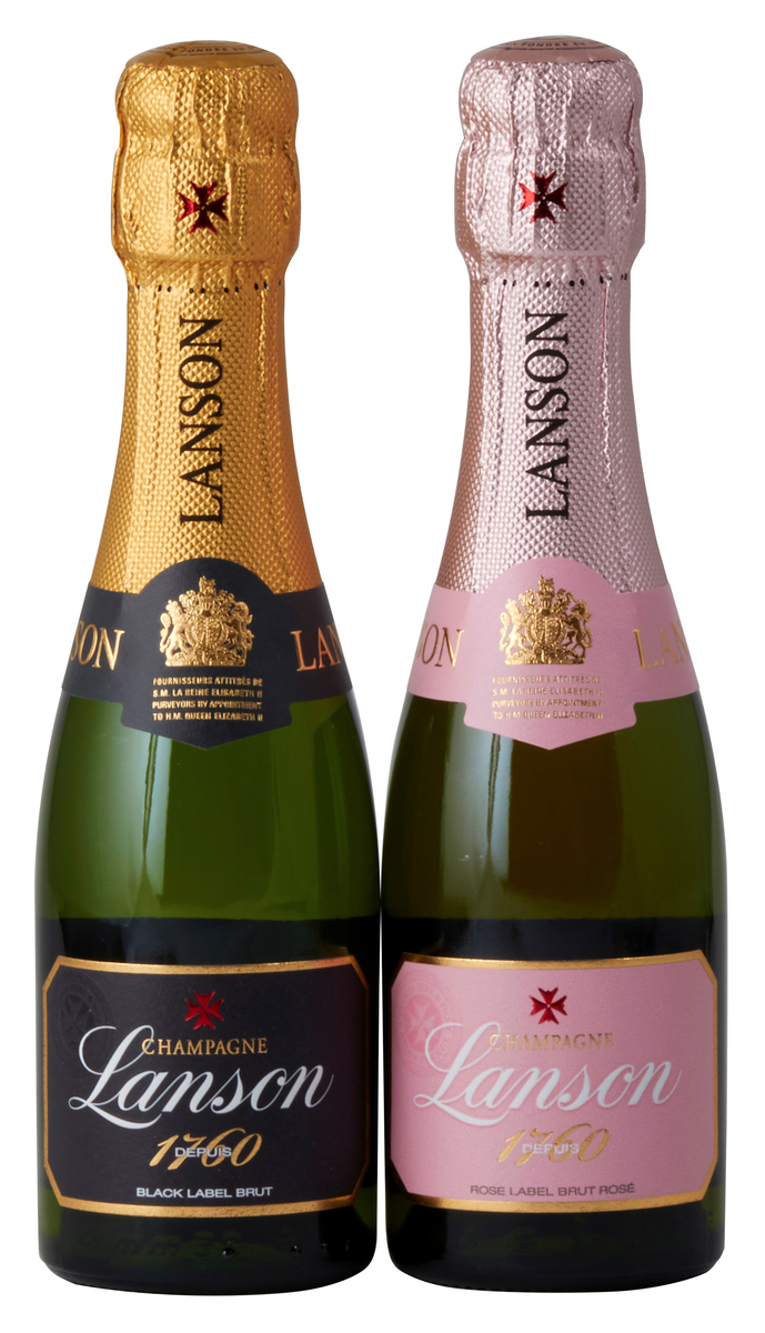 Lanson Black Label, Rose Label (2x20cl) - Vinmonopolet