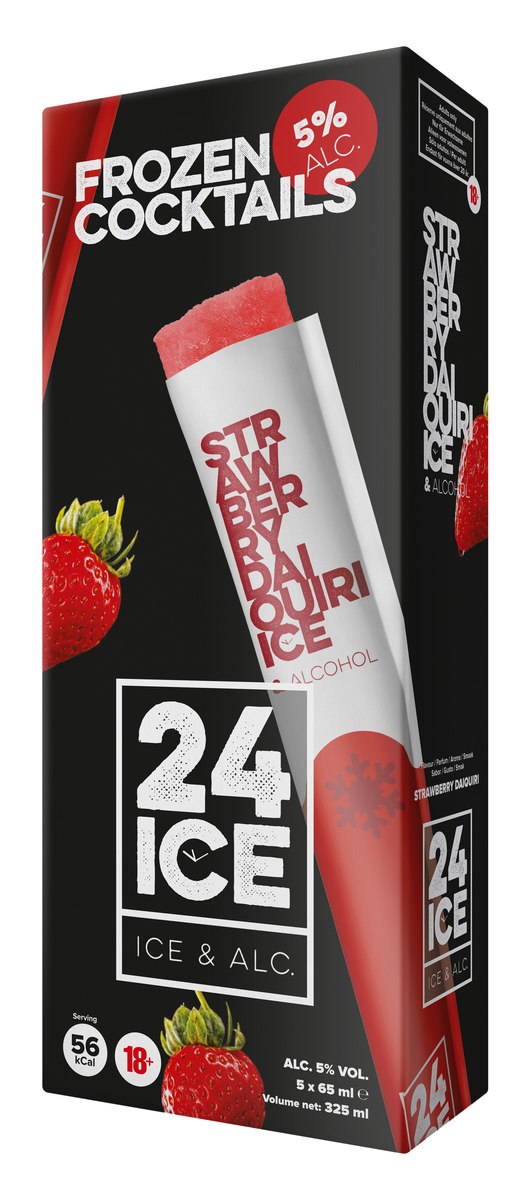 24 Ice Strawberry Daiquiri (5x6,5cl) - Vinmonopolet